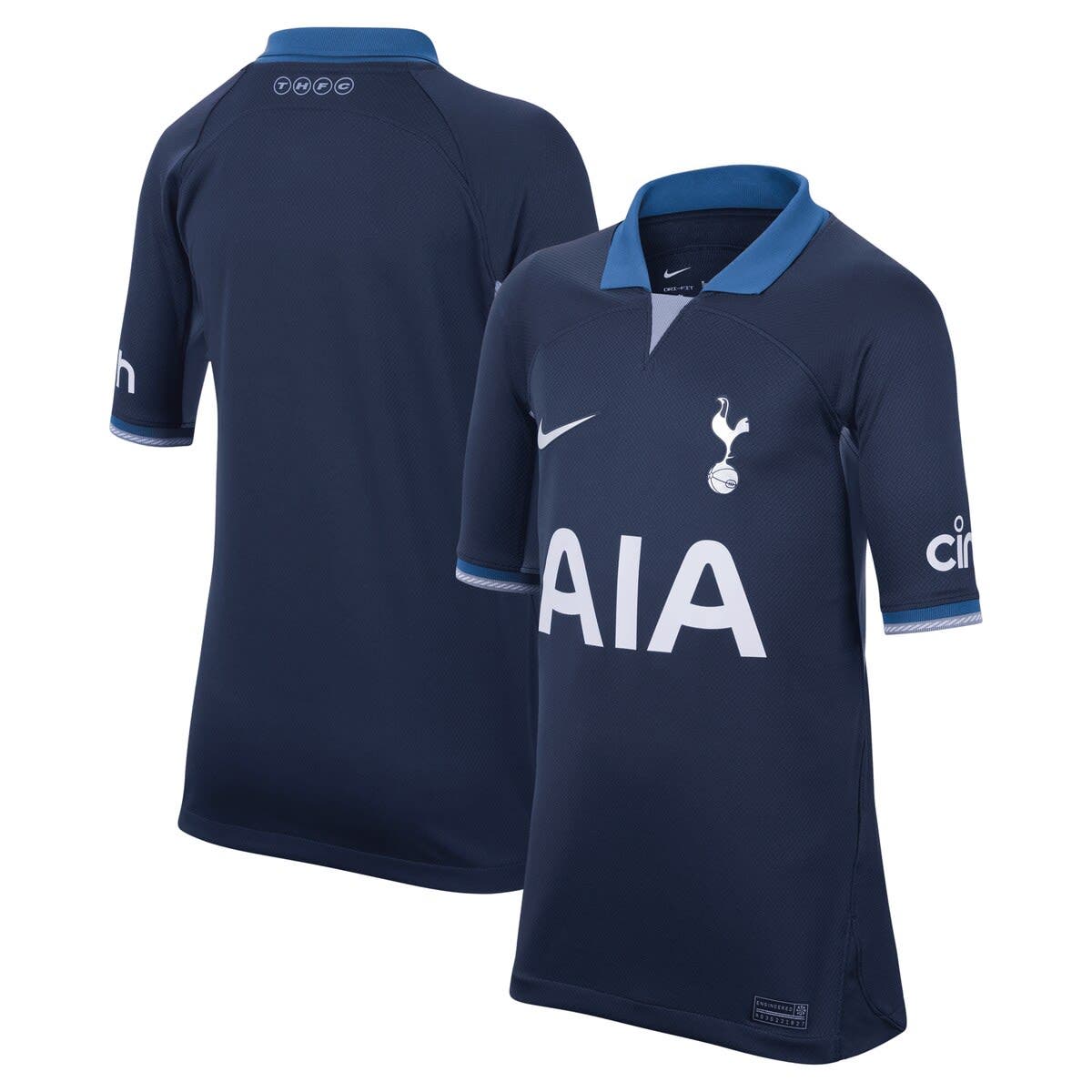 Nike Youth Nike Navy Tottenham Hotspur 2023/24 Away Stadium Replica ...