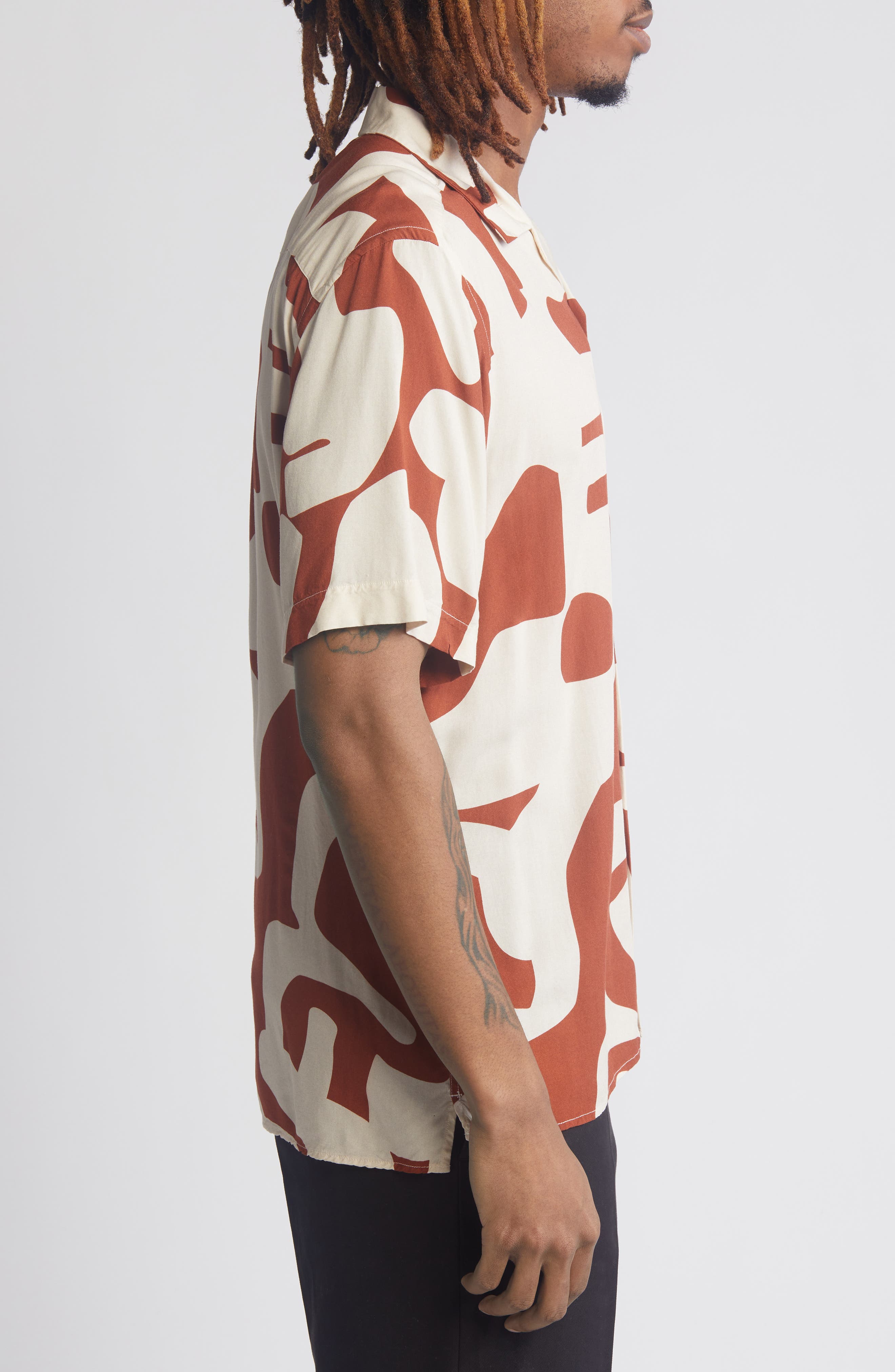 OAS Russet Puzzlotec Camp Shirt | Nordstrom