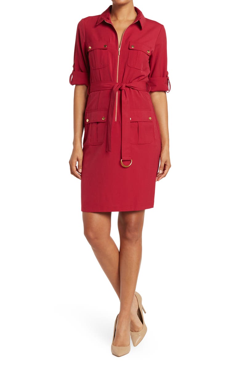 Sharagano Short Sleeve Utility Dress Nordstromrack