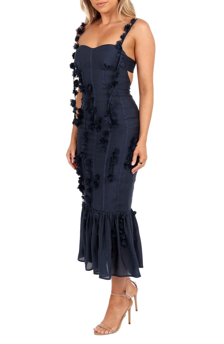 Petal & Pup Posedly Rosette Mermaid Midi Dress | Nordstrom