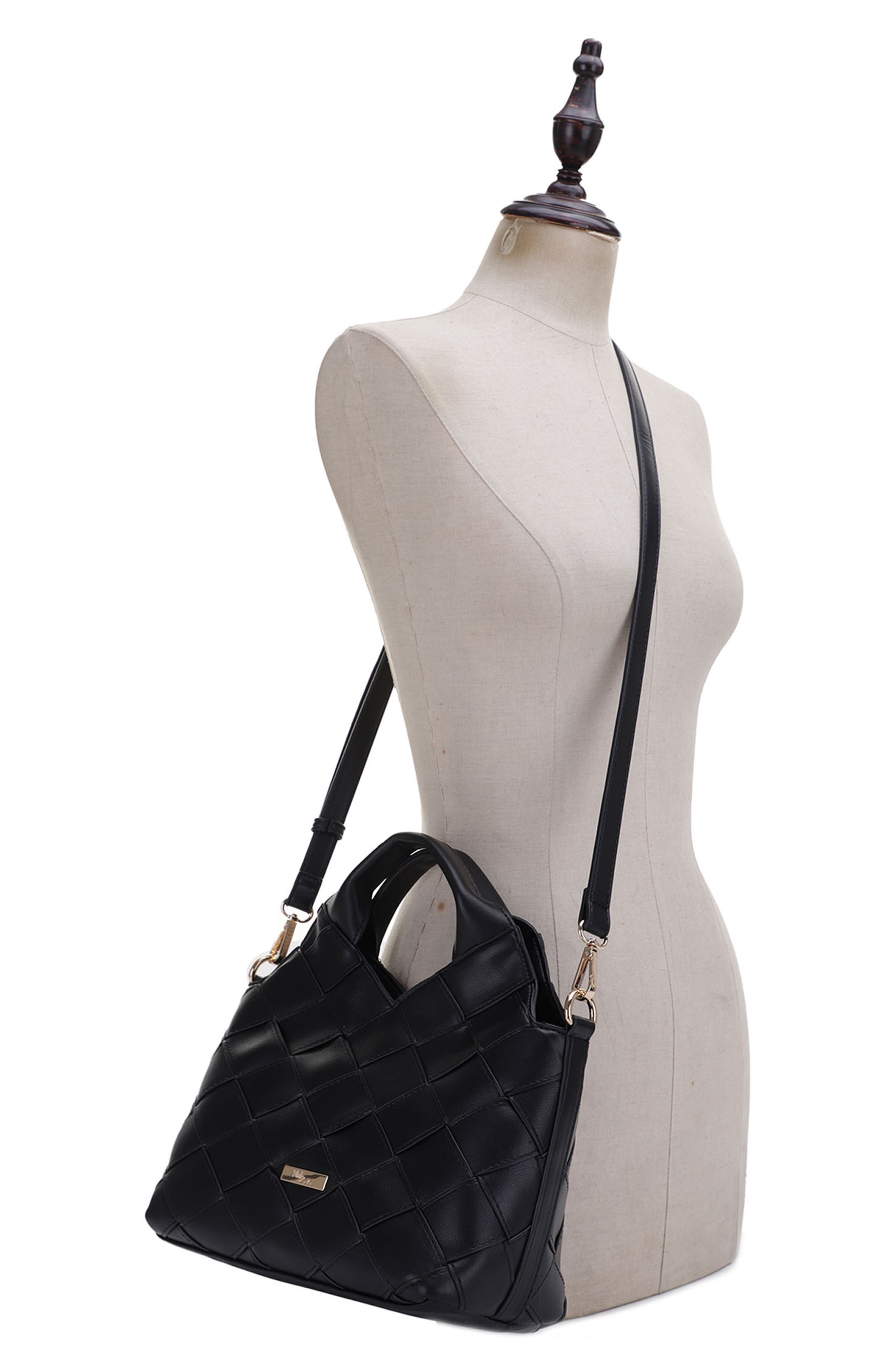 Mali + Lili Lucy Woven Vegan Leather Tote | Nordstromrack