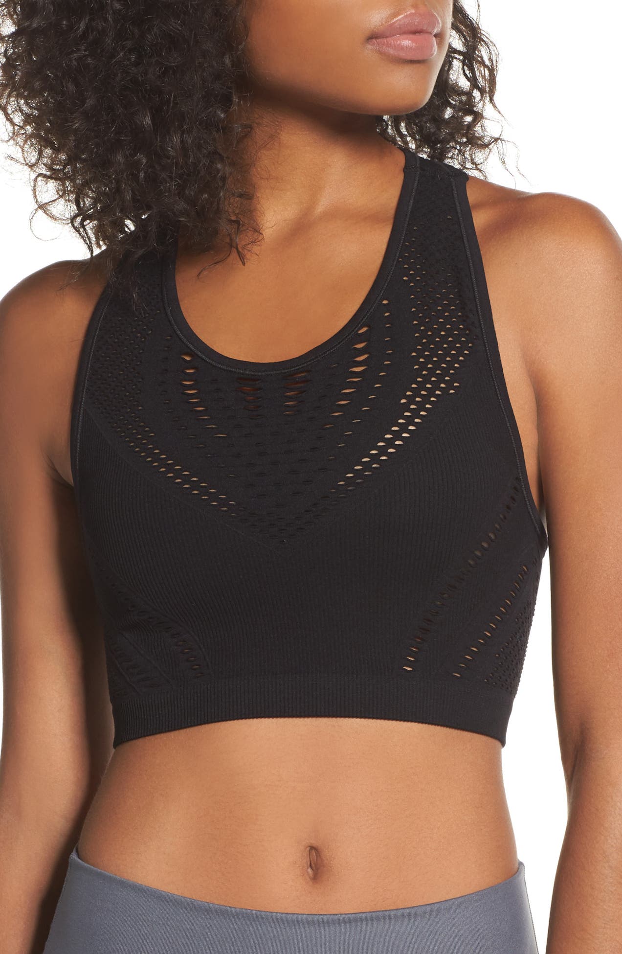 Alo Lark Perforated Sports Bra Nordstrom Rack
