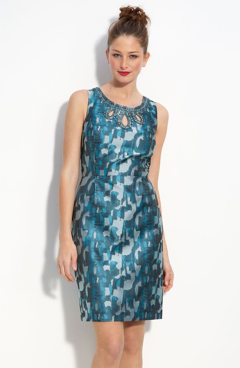 Tahari by Arthur S. Levine Shantung Sheath Dress | Nordstrom Tahari by Arthur S. Levine Shantung Sheath Dress | Nordstrom