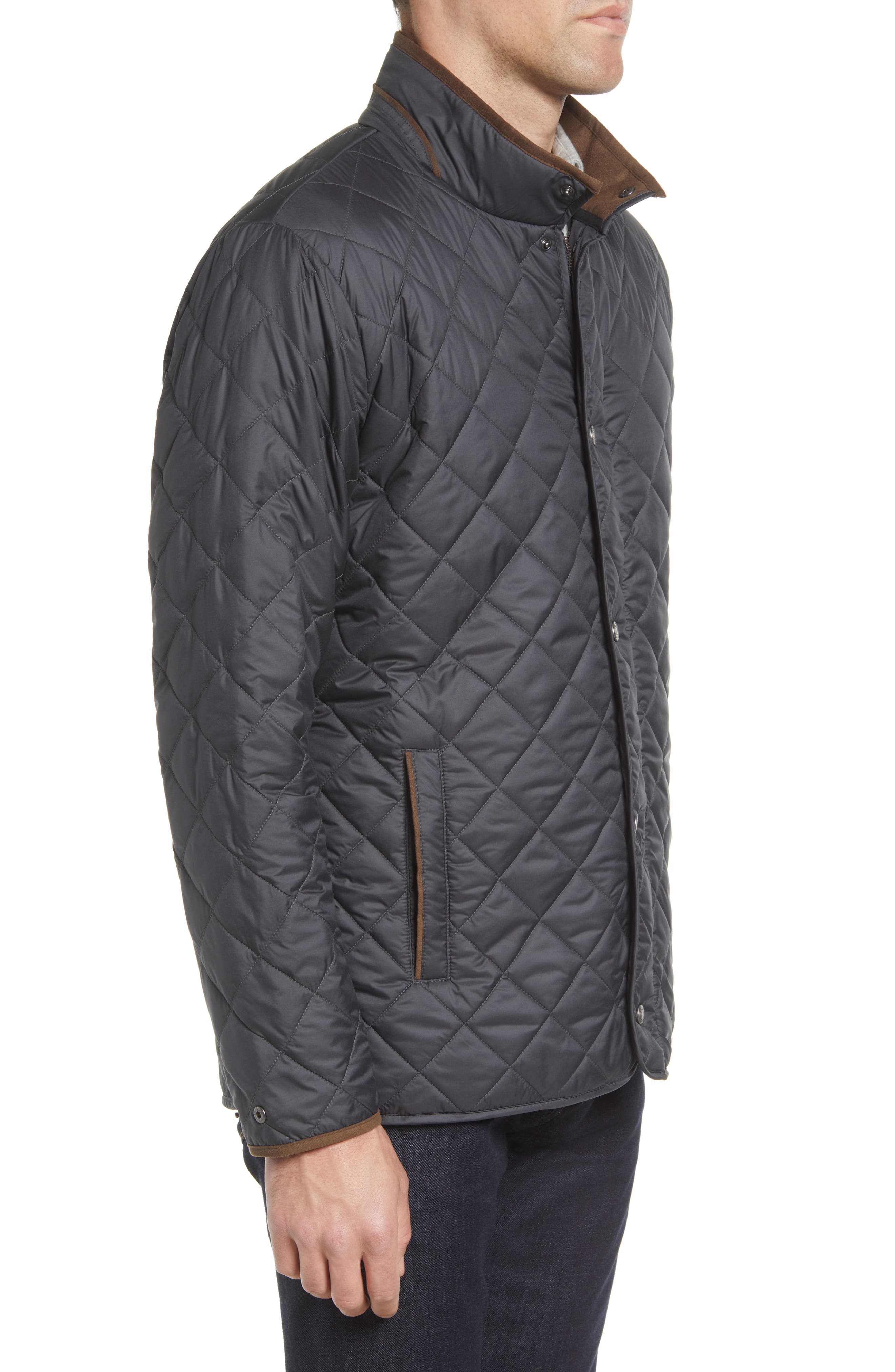 Peter Millar Suffolk Quilted Car Coat | Nordstrom