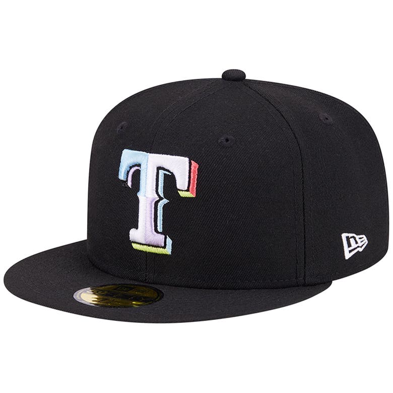 New Era Black Texas Rangers Multi-color Pack 59fifty Fitted Hat | ModeSens