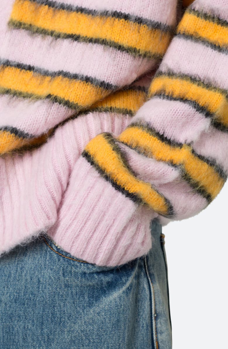 mnml Striped Faux Mohair Cardigan | Nordstrom