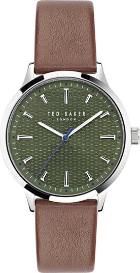 Ted Baker London Leather Strap Watch, 20mm | Nordstrom