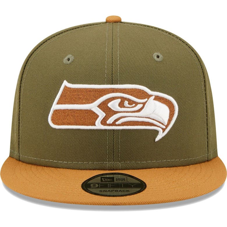 New Era Olive/brown Seattle Seahawks Two-tone Color Pack 9fifty ...