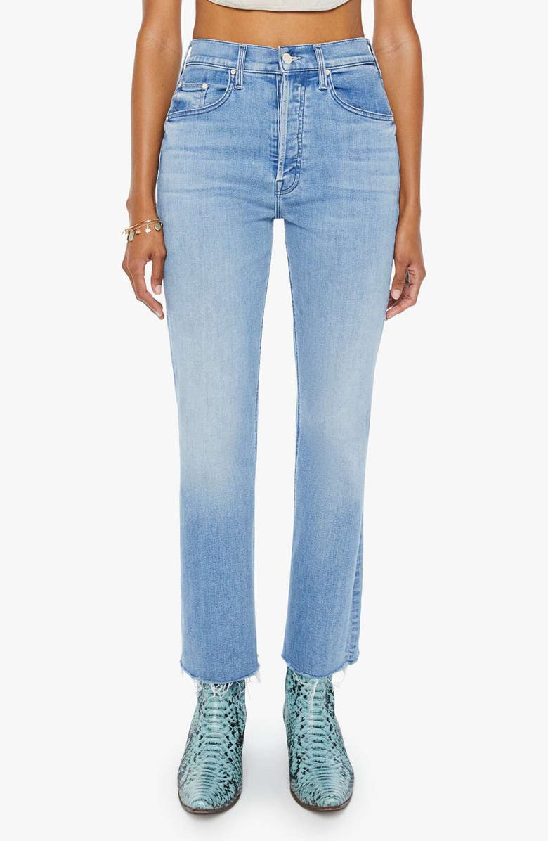MOTHER The Tripper High Waist Fray Hem Ankle Jeans | Nordstrom
