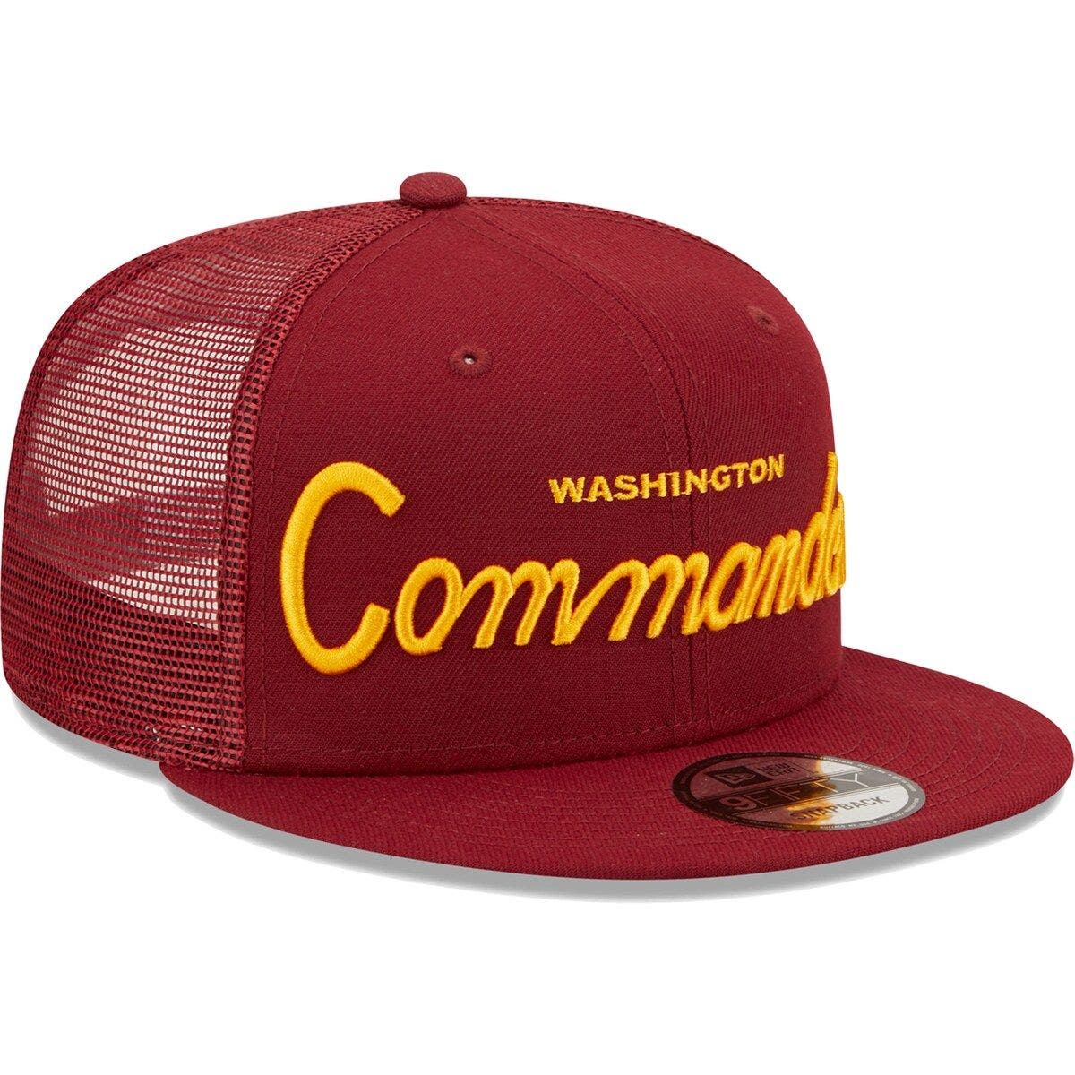 New Era Men's New Era Burgundy Washington Commanders Script 9FIFTY ...
