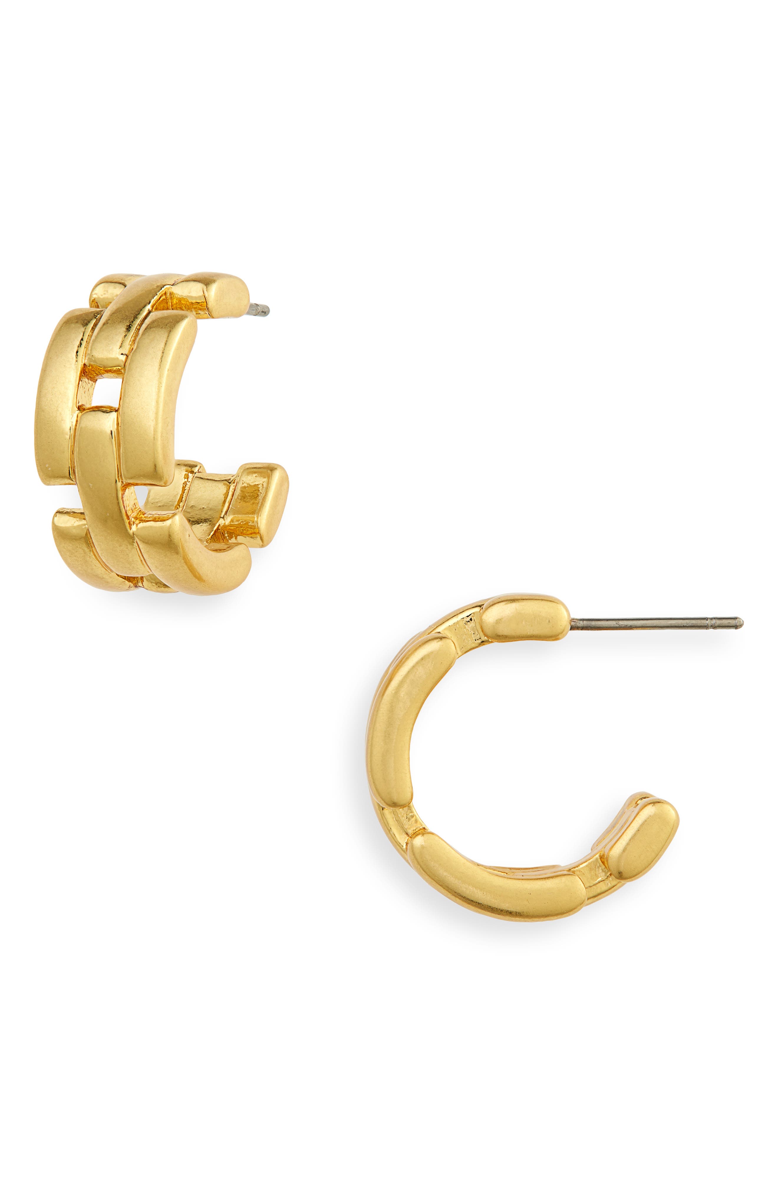 Madewell Watch Link Hoop Earrings | Nordstromrack