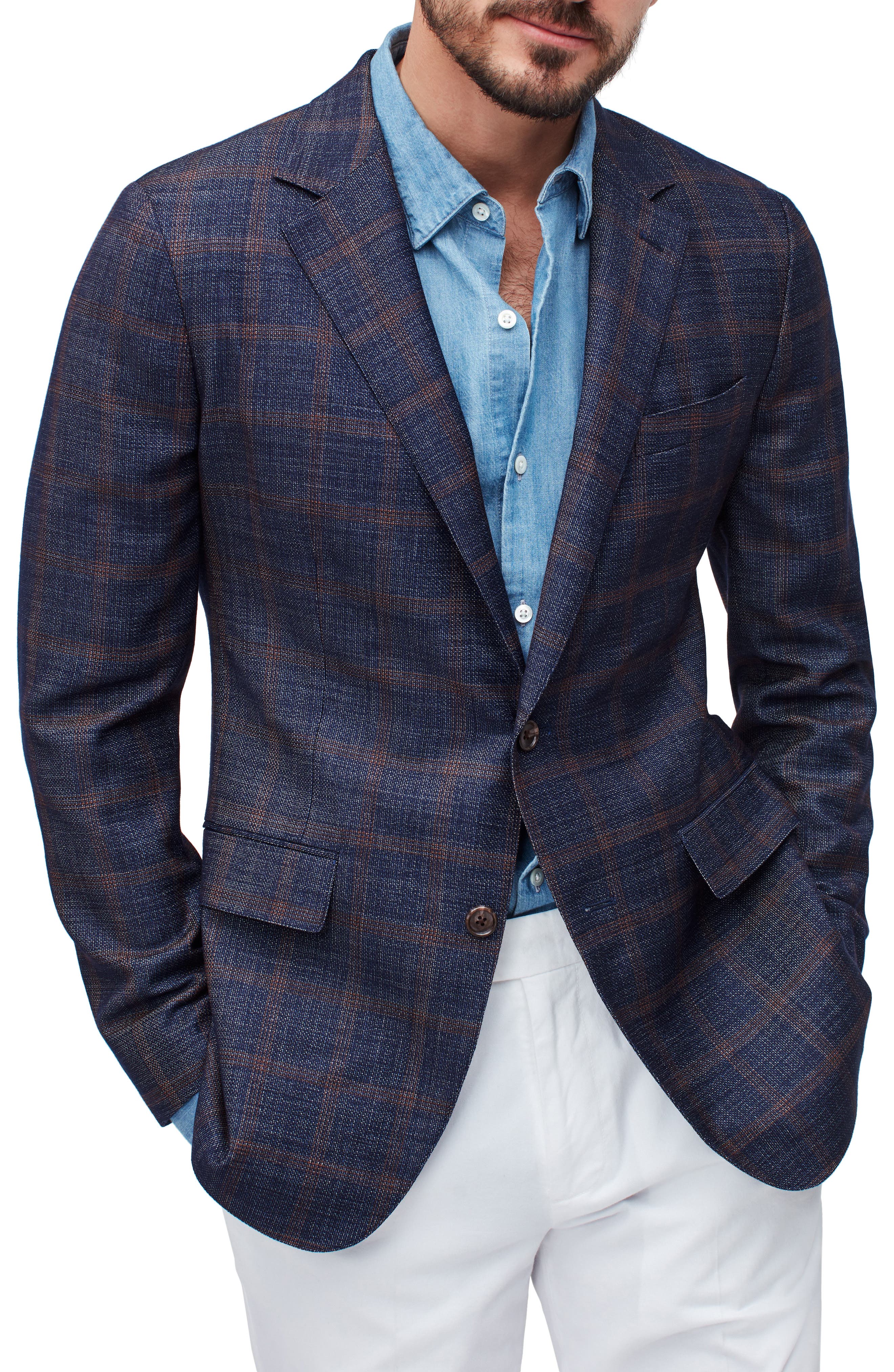 Bonobos Slim Fit Plaid Unconstructed Wool Blazer | Nordstrom