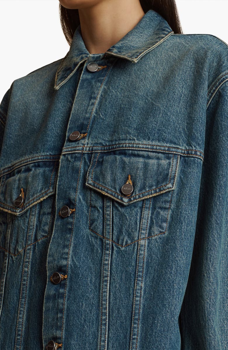 Khaite Ross Oversize Denim Trucker Jacket | Nordstrom