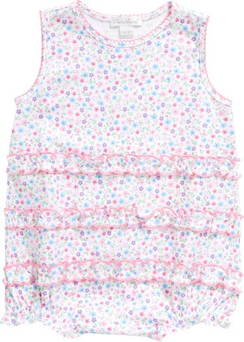 Kissy Kissy Print Pima Cotton Bubble Romper | Nordstrom