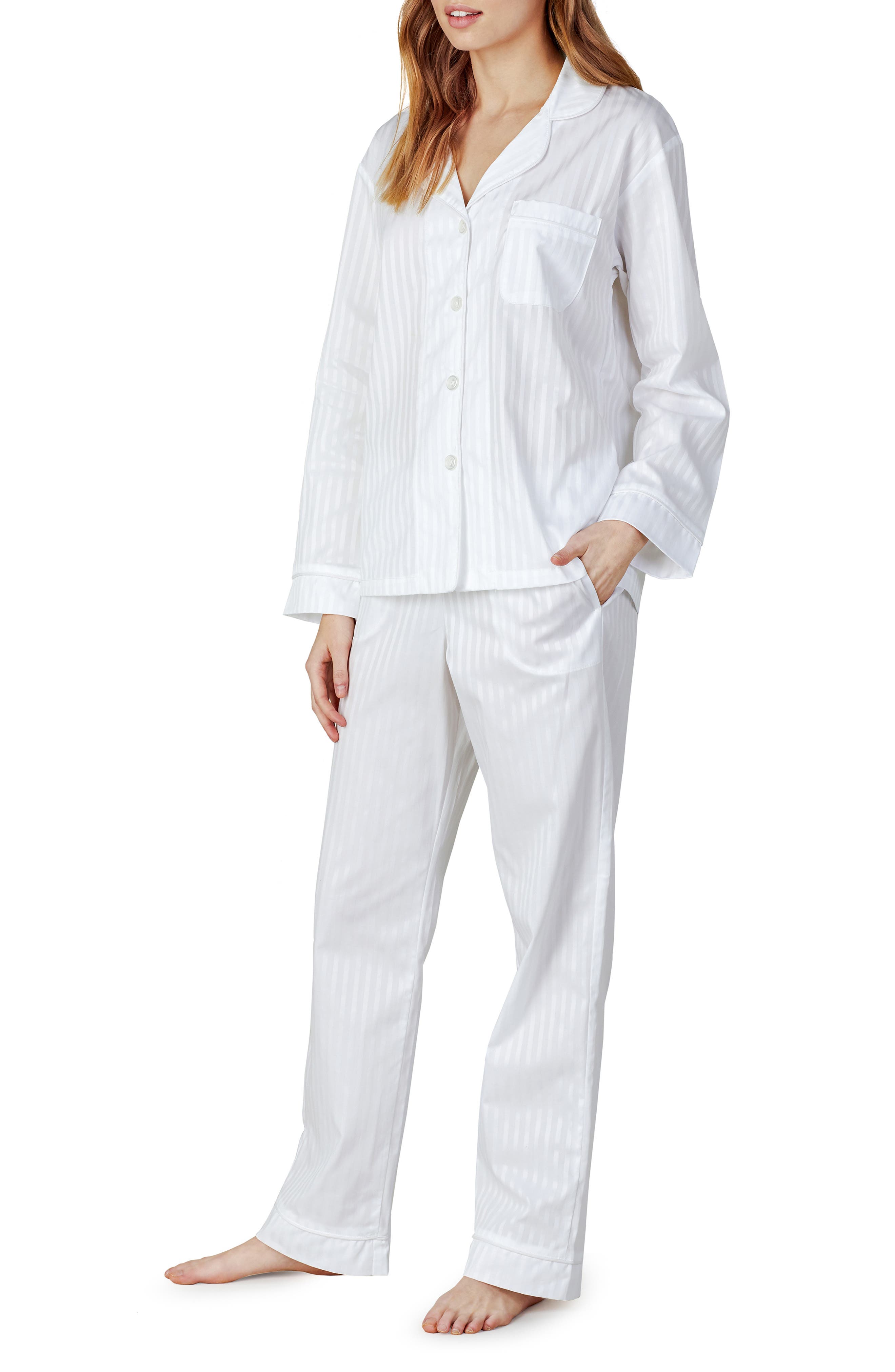 BedHead Pajamas 3D Stripe Organic Cotton Sateen Pajamas | Nordstrom