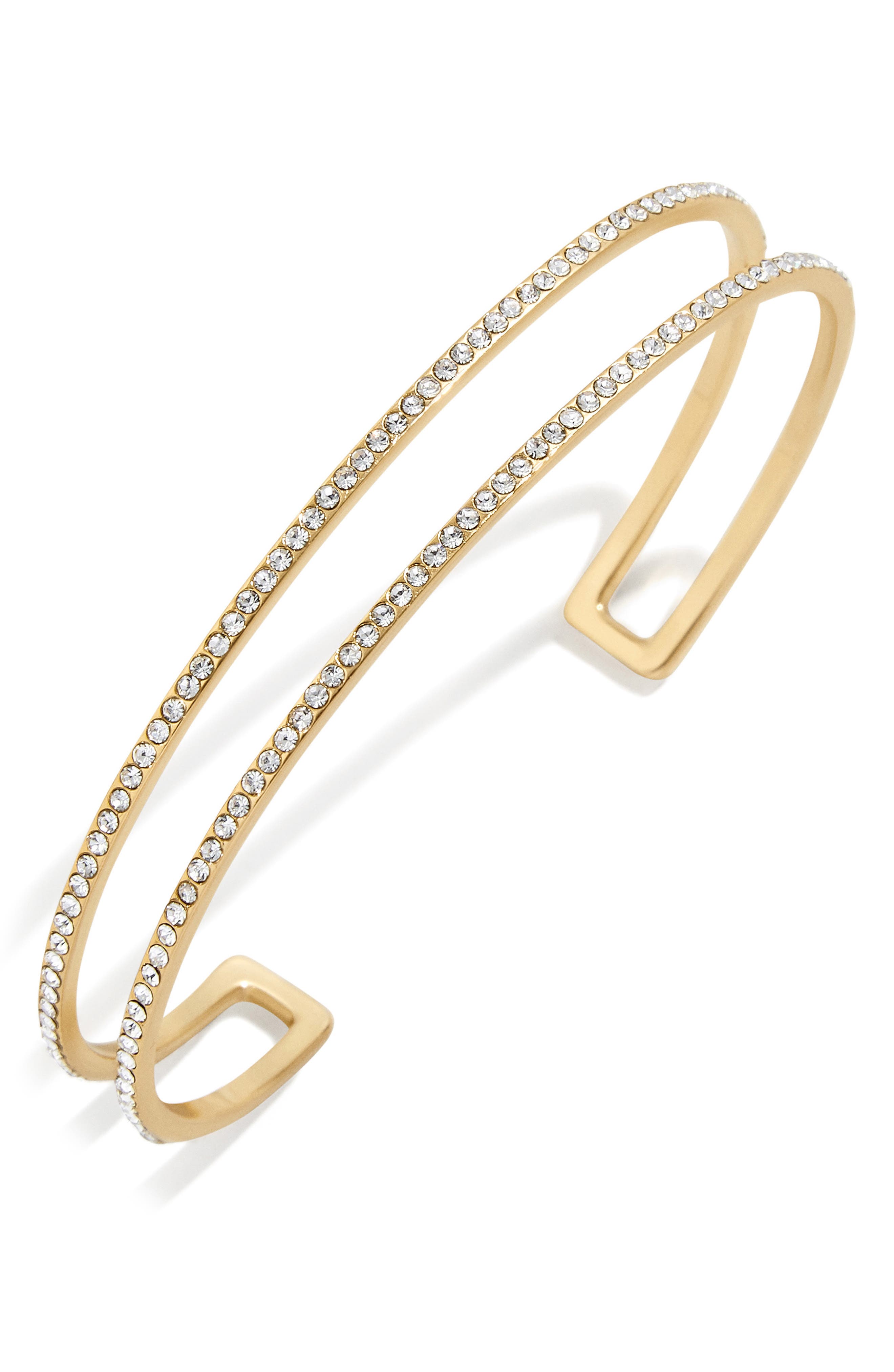 BaubleBar Val Pavé Double Cuff Bracelet | Nordstrom