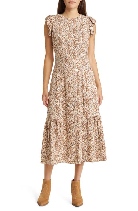 Flutter Sleeves Dress Nordstrom