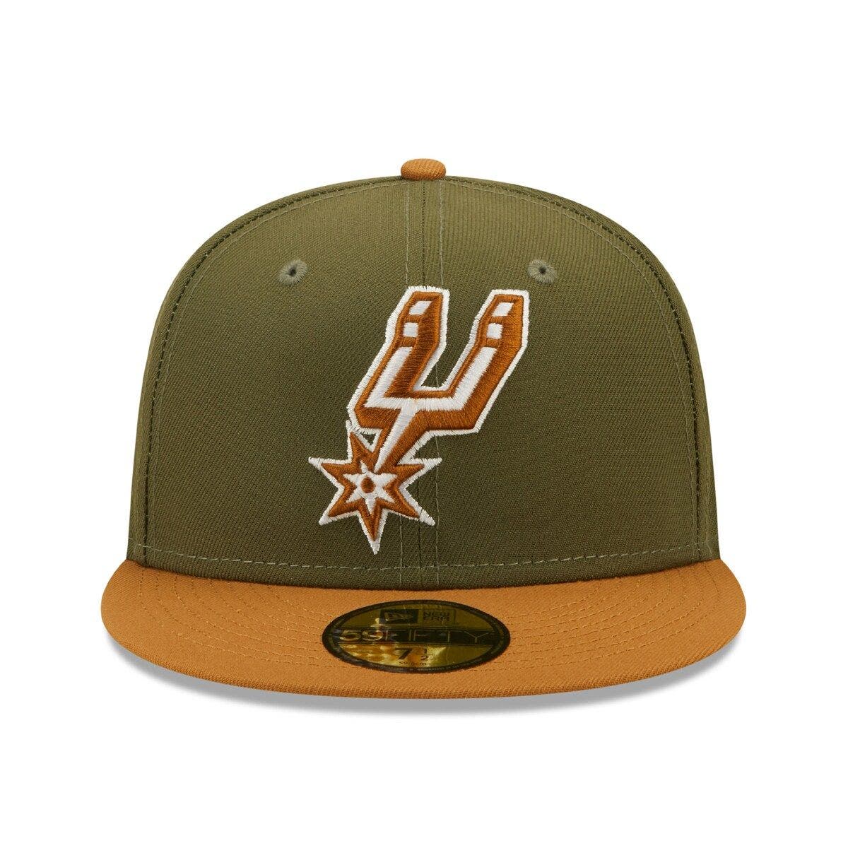 New Era Men's New Era Olive/Orange San Antonio Spurs Two-Tone 59FIFTY ...