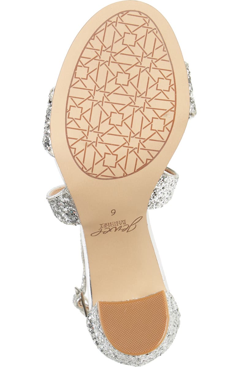 Jewel Badgley Mischka Cook Block Heel Glitter Sandal Women Nordstrom