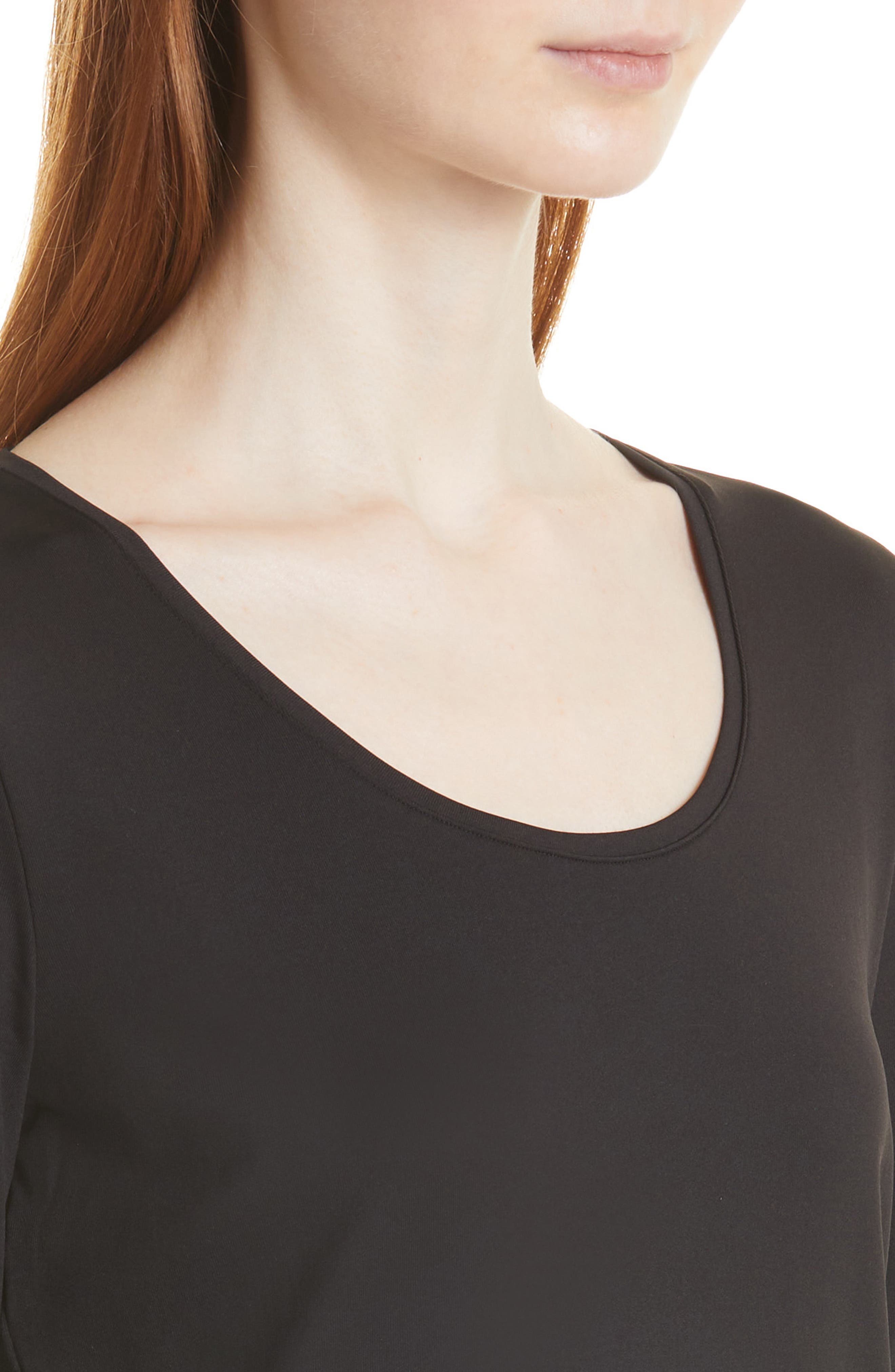 BOSS Scoop Neck Stretch Jersey Top | Nordstrom