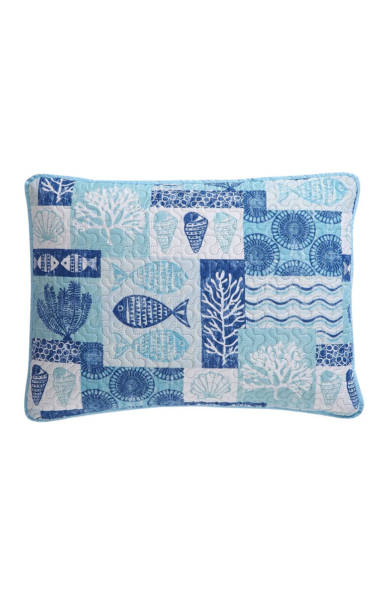 VCNY HOME Patchwork Sea Life Reversible Quilt Set - Full/Queen ...