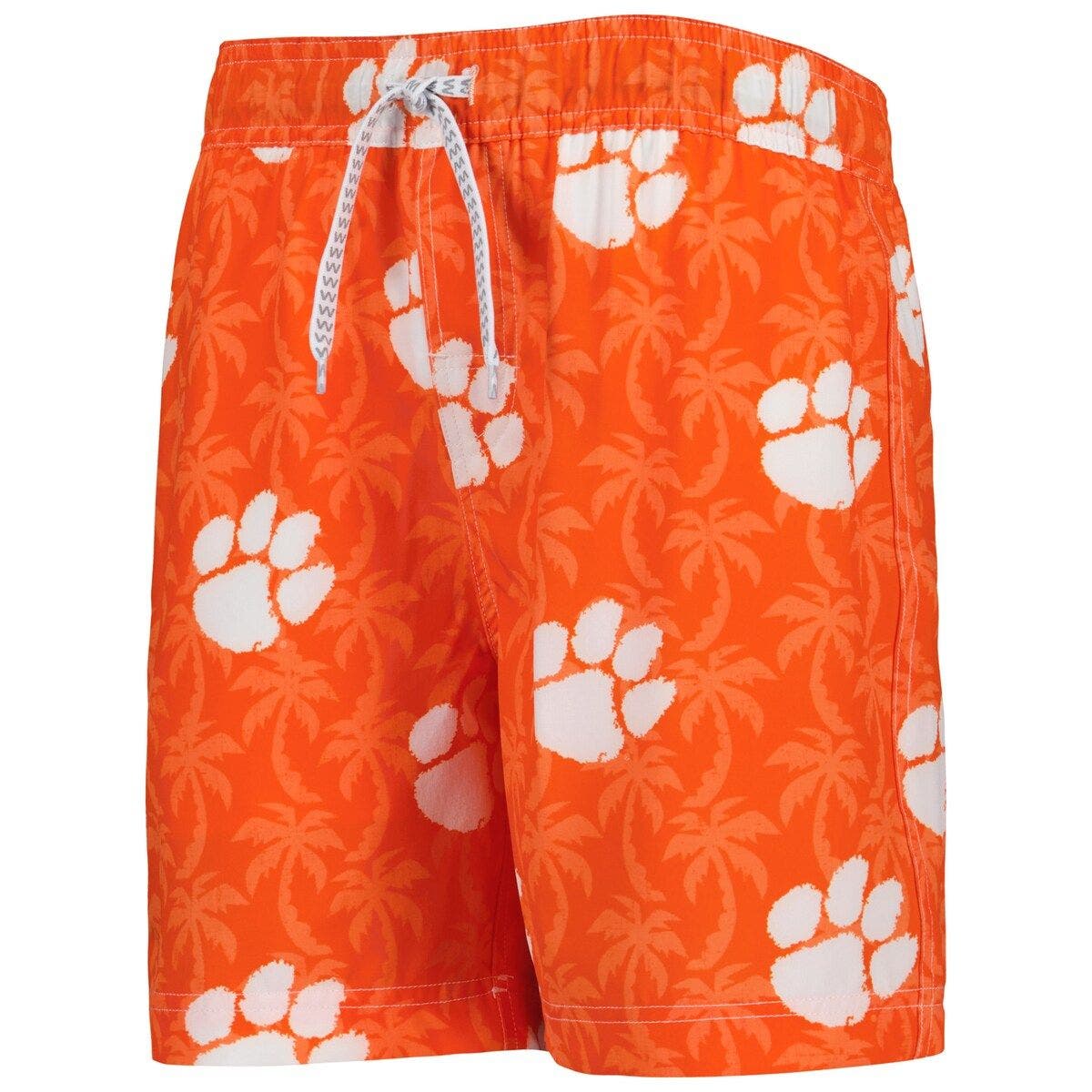 Wes & Willy Youth Wes & Willy Orange Clemson Tigers Palm Tree Swim ...