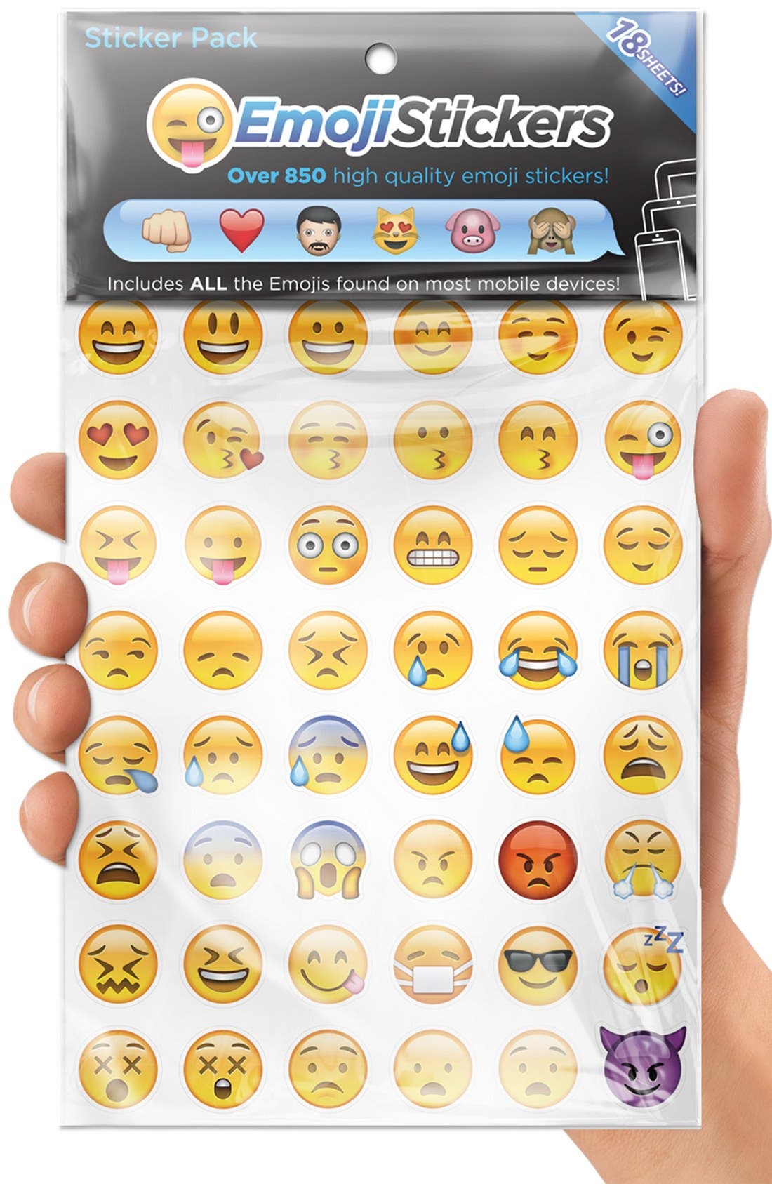 Emoji Sticker Pack Emoji Stickers (18-Pack) | Nordstrom