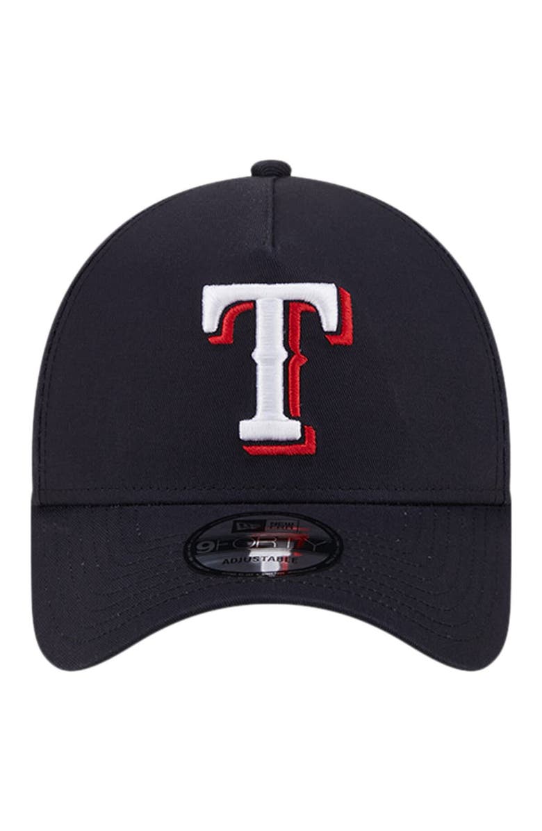 New Era Men's New Era Navy Texas Rangers Team Color A-Frame 9FORTY ...