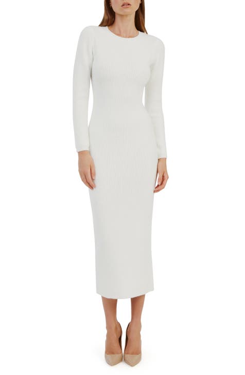 Long Sleeve White Dresses | Nordstrom