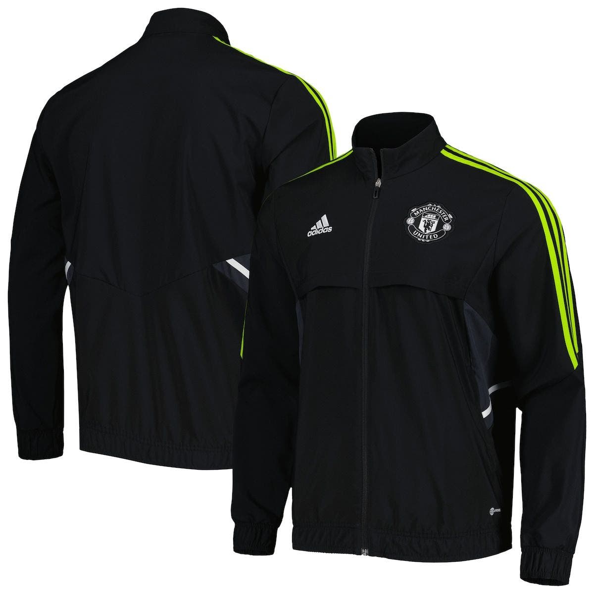 adidas Men's adidas Black Manchester United Presentation AEROREADY Full ...