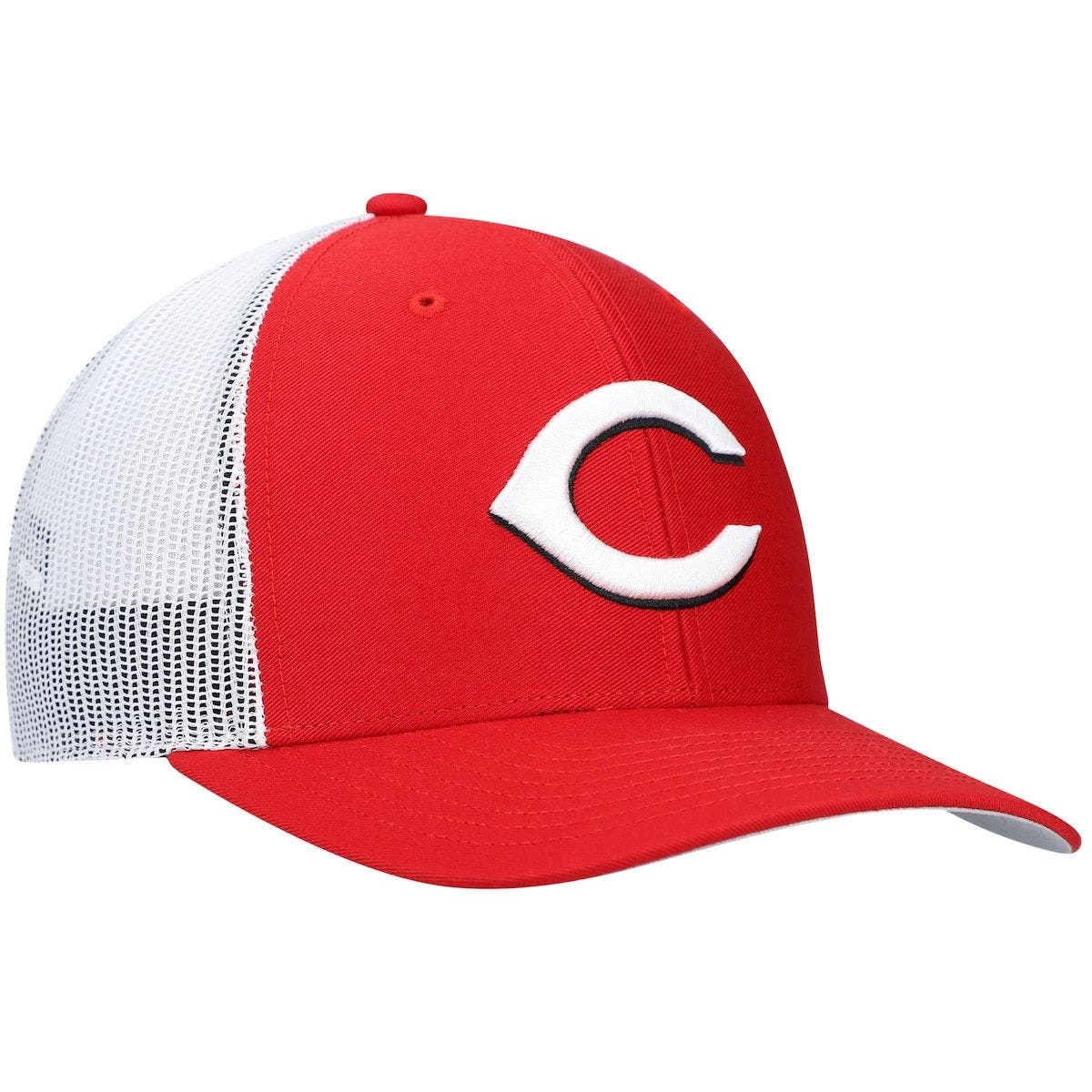 '47 Men's '47 Red/White Cincinnati Reds Primary Logo Trucker Snapback ...