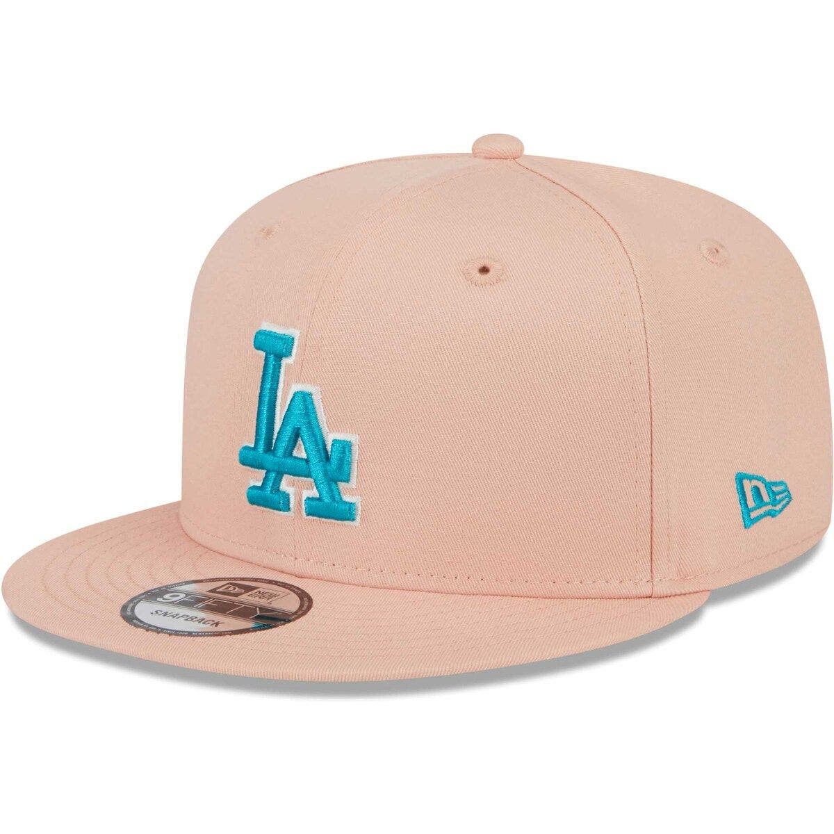 New Era Men's New Era Pink Los Angeles Dodgers Sky Aqua Undervisor ...
