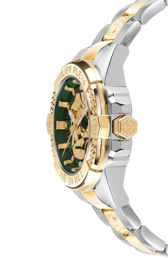 Philipp Plein The $kull Bracelet Watch, 44mm In Two Tone/ Stainless ...
