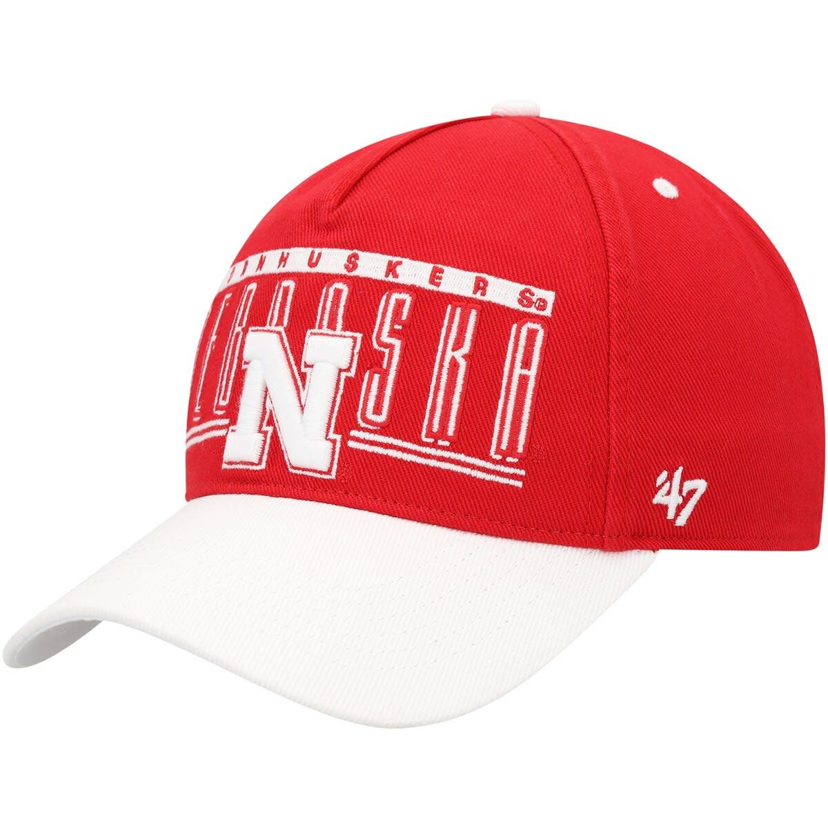'47 Men's '47 Scarlet Nebraska Huskers Double Header Hitch Adjustable ...