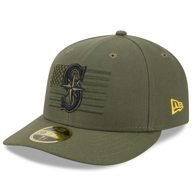 New Era Green Seattle Mariners 2023 Armed Forces Day Low Profile ...