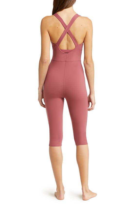 Alo Yoga Airbrush Physique Bodysuit In Mars Clay | ModeSens