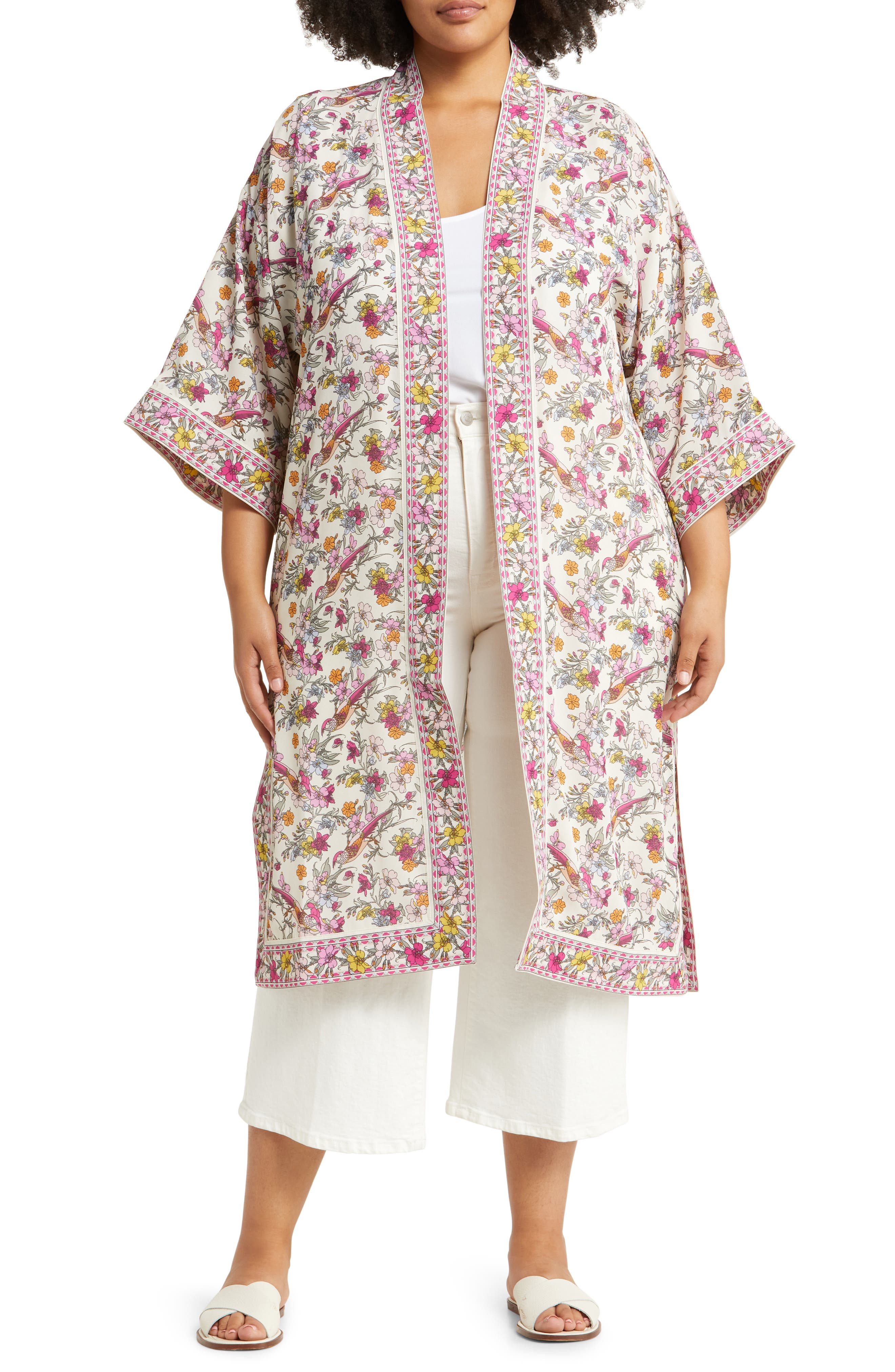 MAX STUDIO Floral Duster | Nordstromrack