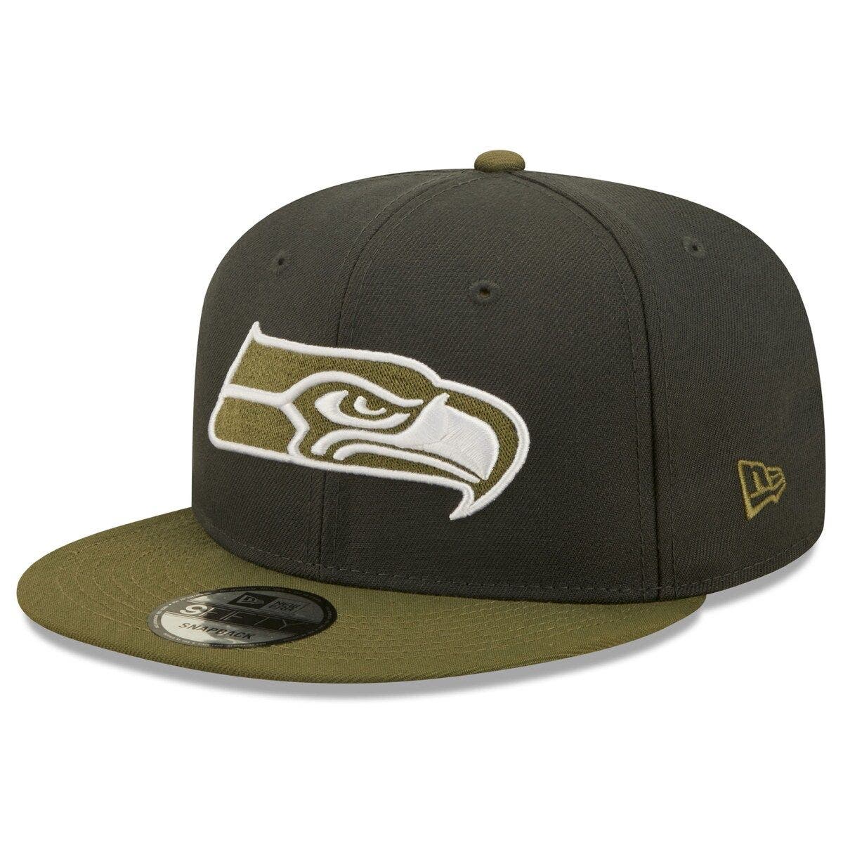 New Era Men's New Era Graphite/Olive Seattle Seahawks Two-Tone Color ...