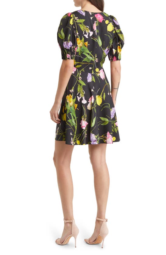 Ted Baker Opallie Floral Jacquard Dress In Black | ModeSens