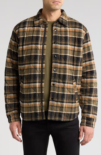 rag & bone Dane Plaid Down Quilted Flannel Snap-Up Shirt Jacket | Nordstrom