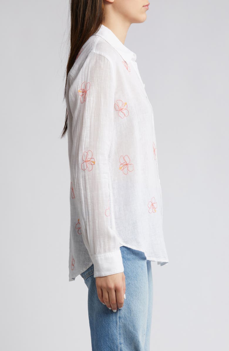 Rails Charli Linen Blend Button-Up Shirt | Nordstrom