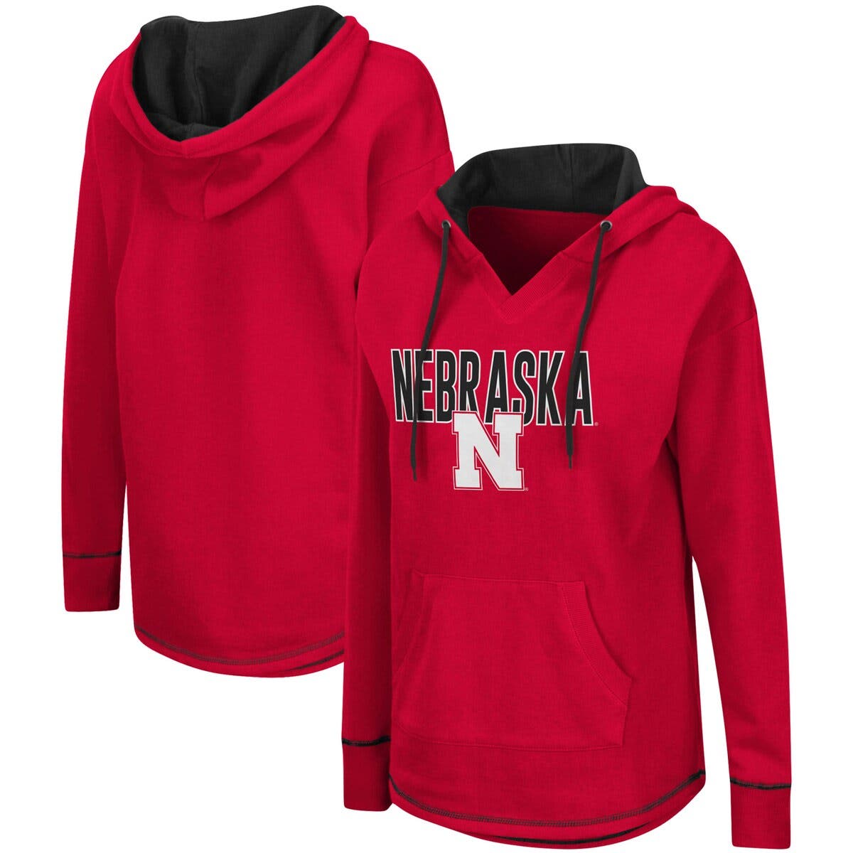 COLOSSEUM Women's Colosseum Scarlet Nebraska Huskers Tunic Pullover ...
