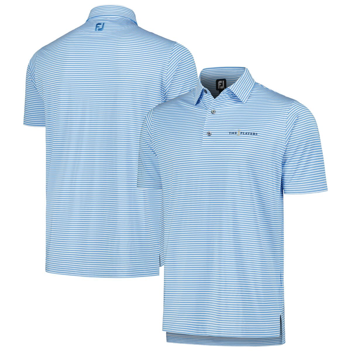 FOOTJOY Men's FootJoy Light Blue THE PLAYERS Lisle Feeder Stripe ProDry ...