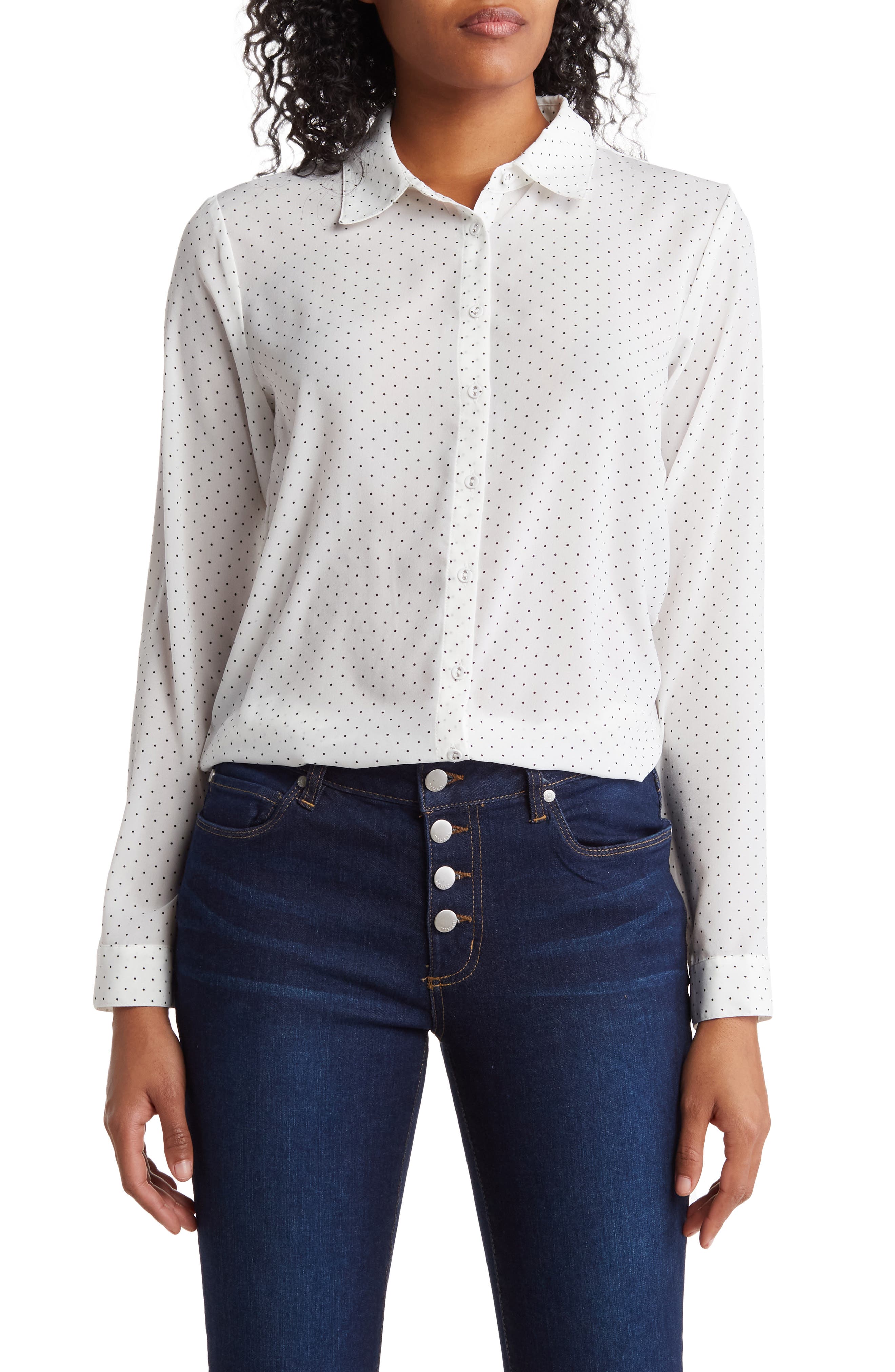 T Tahari Long Sleeve Button Front Shirt | Nordstromrack