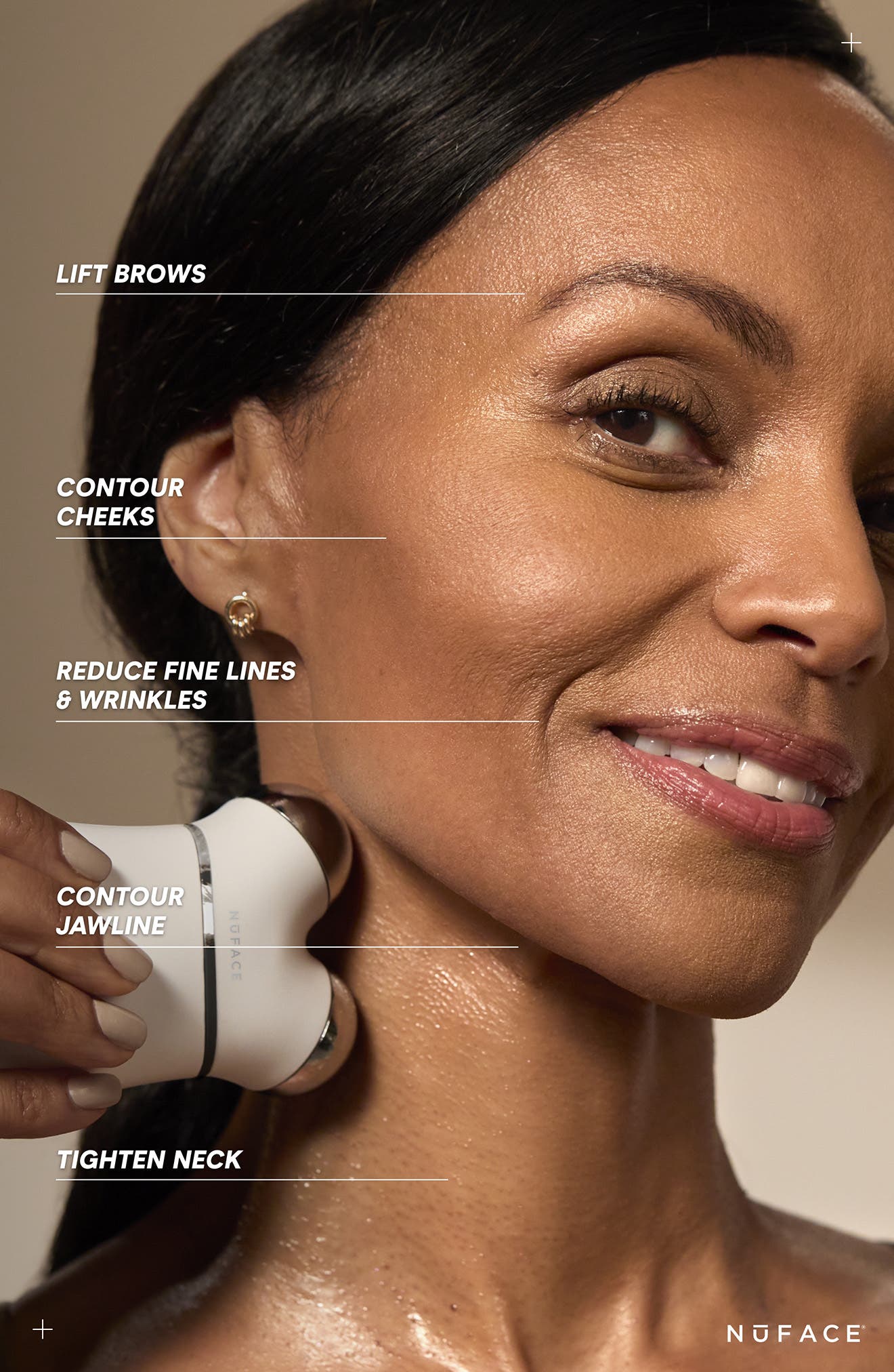 NuFACE® TRINITY+ Smart Advanced Facial Toning Device Starter Kit ...