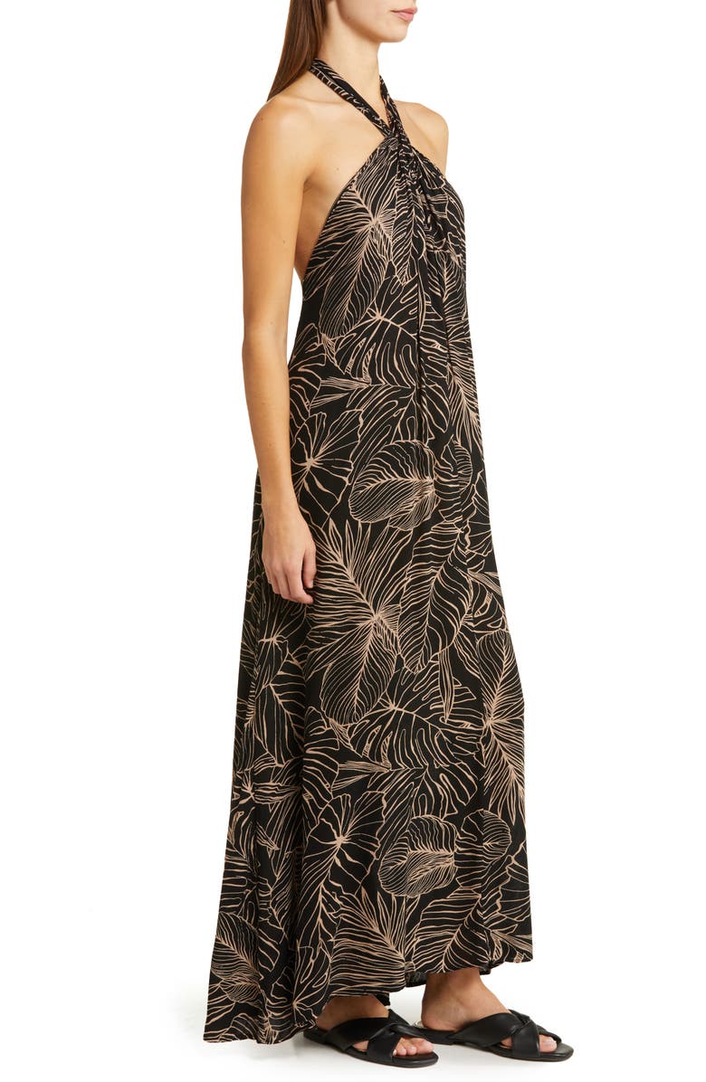 Elan Halter Neck Cover-Up Maxi Dress | Nordstrom