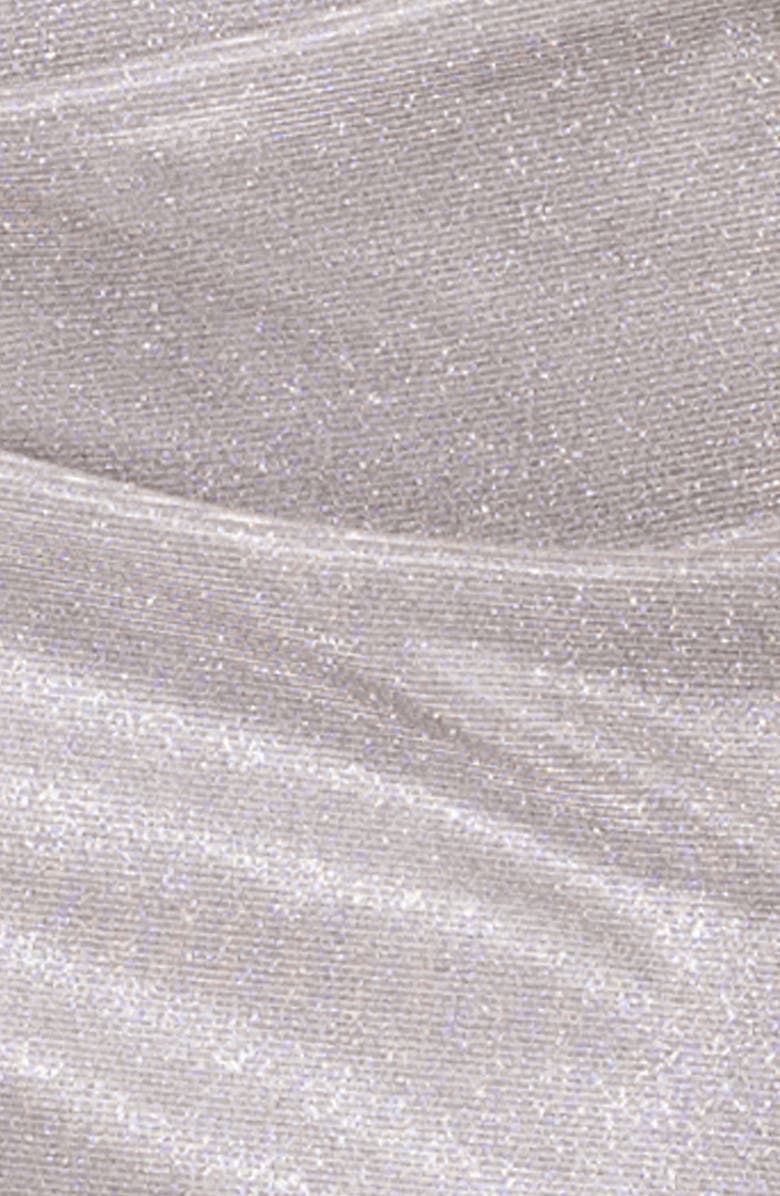 Betsy & Adam Drape Metallic Gown | Nordstrom