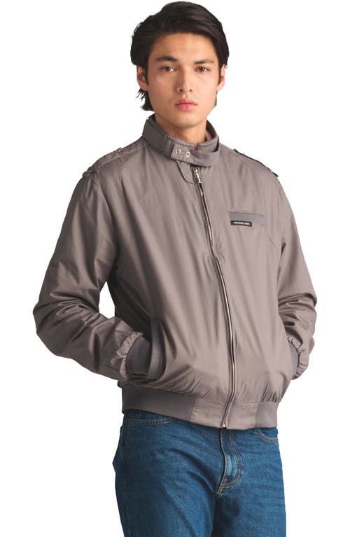 Members Only Classic Iconic Racer Jacket In Grey | ModeSens