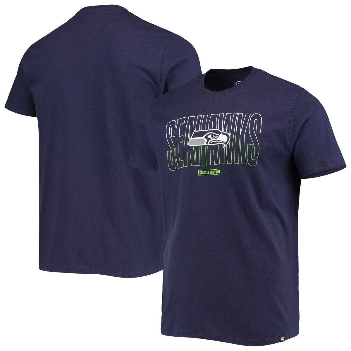 '47 Men's '47 College Navy Seattle Seahawks Split Squad Super Rival T ...