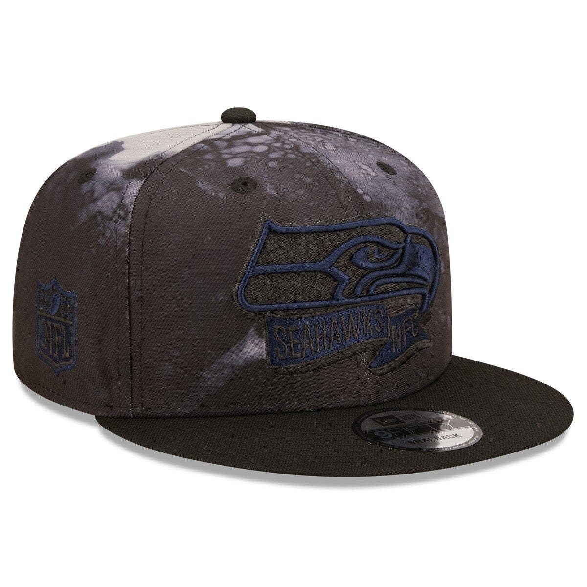 New Era Men's New Era Black Seattle Seahawks Ink Dye 2022 Sideline ...